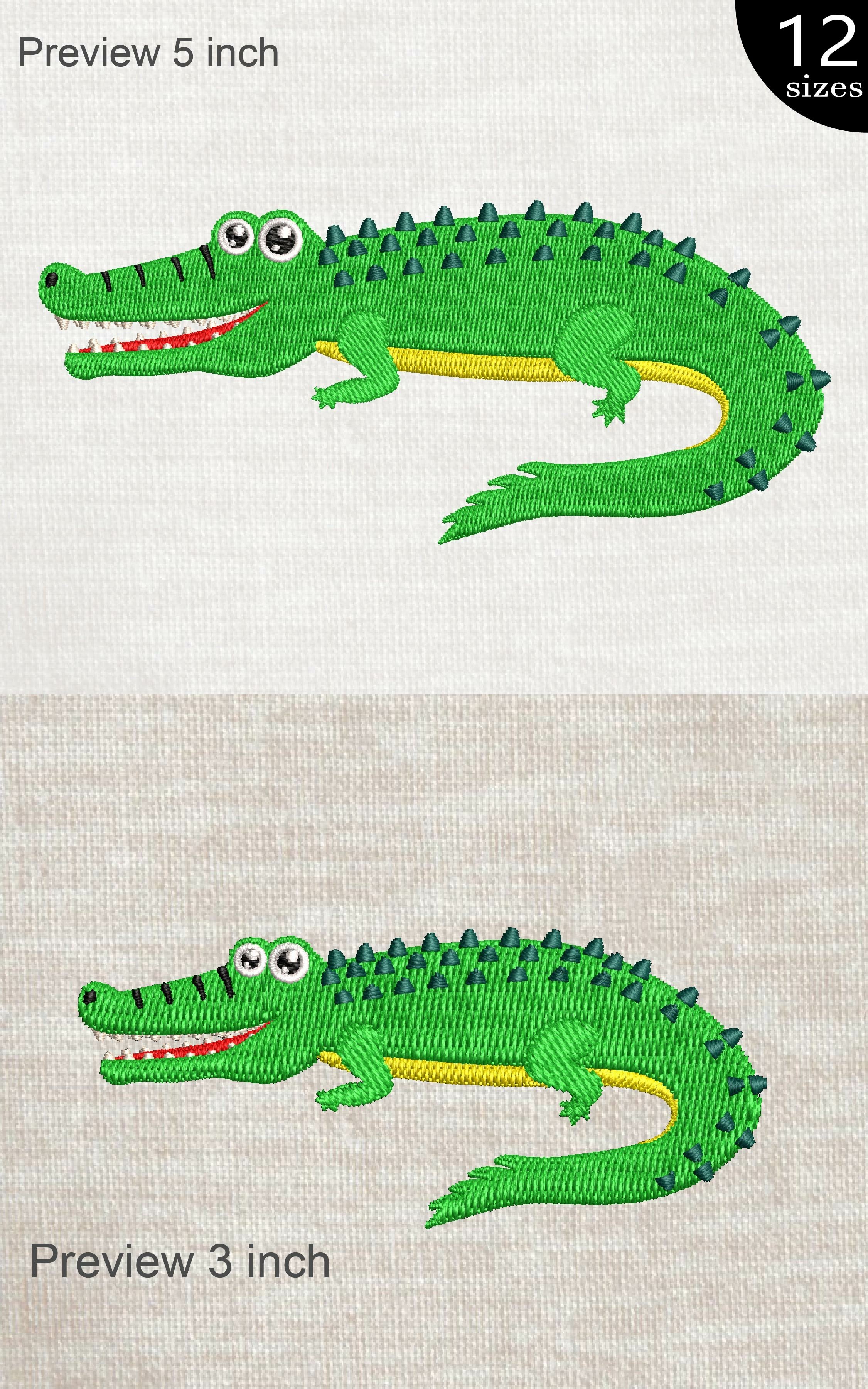 Crocodile - Embroidery Files - 55e