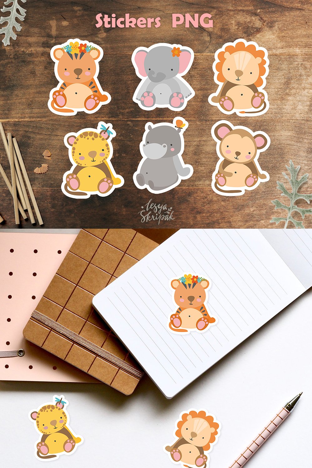 Safari Animals stickers