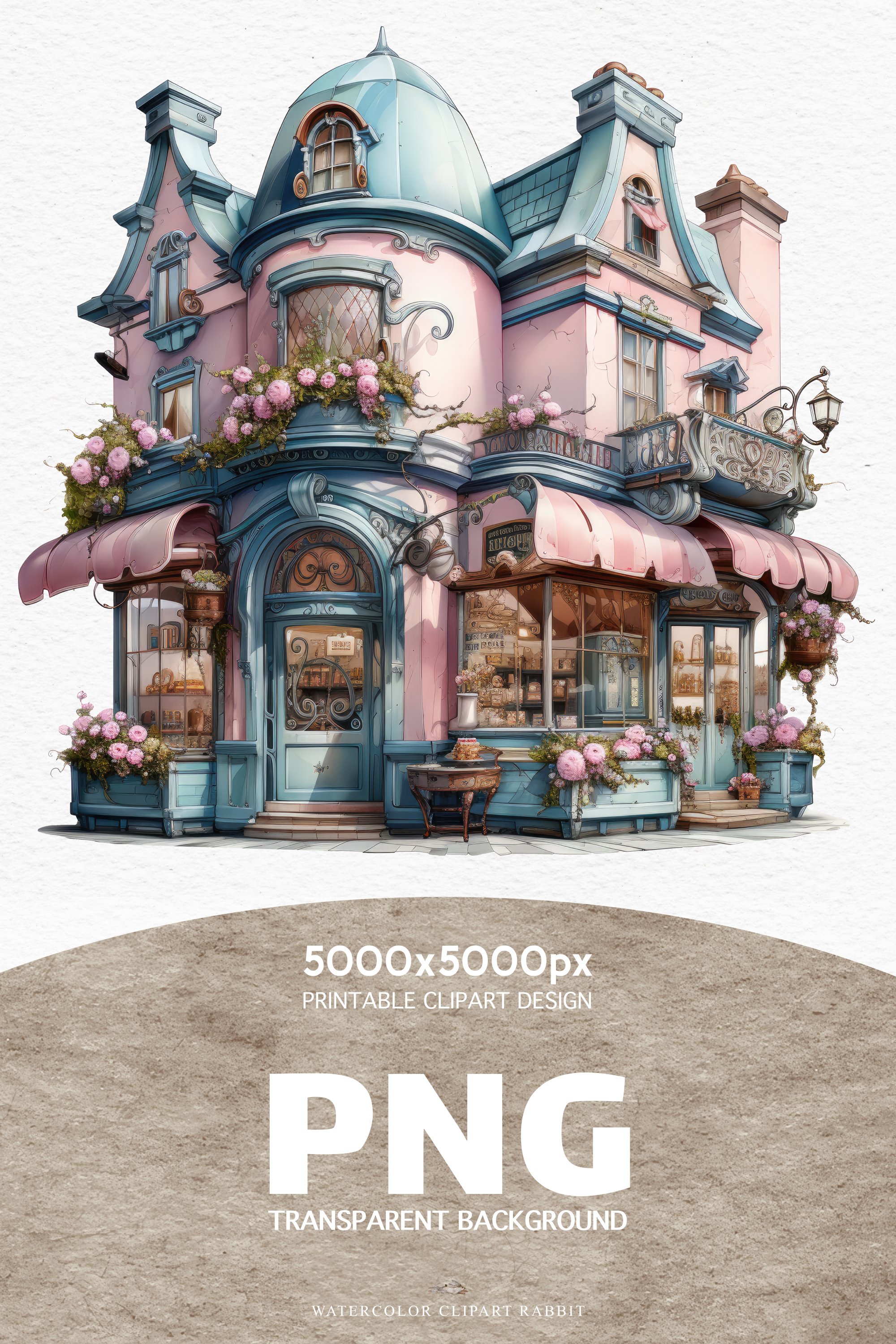 Fantasy Pastel Store Bakery Shop Cafe House Architecture