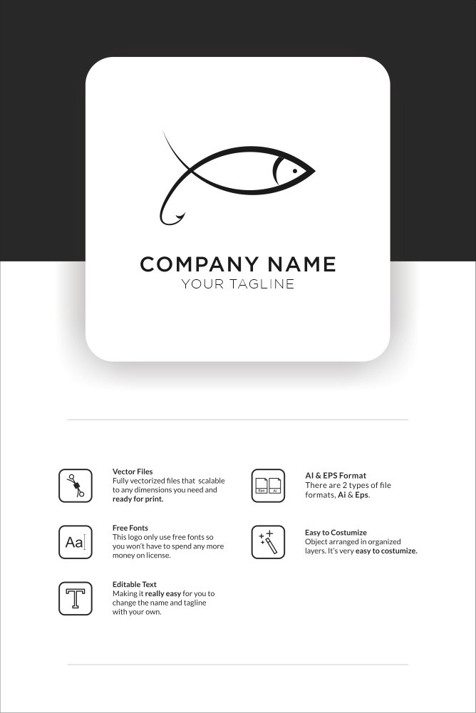 Line Fish Logo (792889)