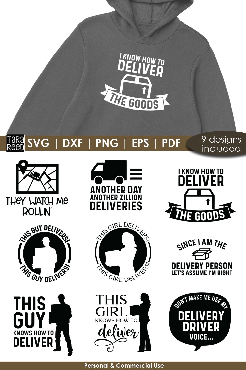 Delivery Driver - SVG and Cut Files for Crafters