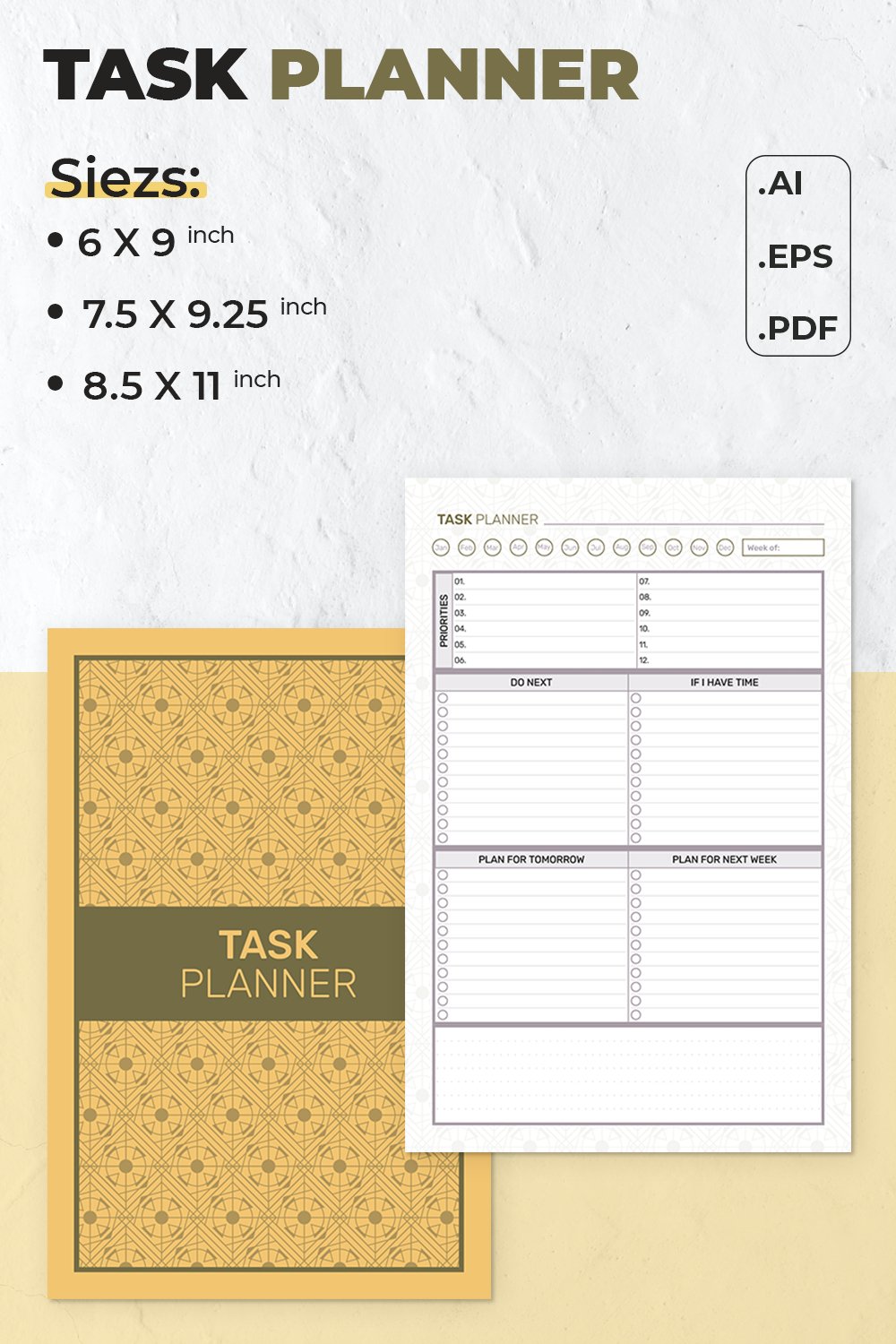 Task Planner | Printable Template