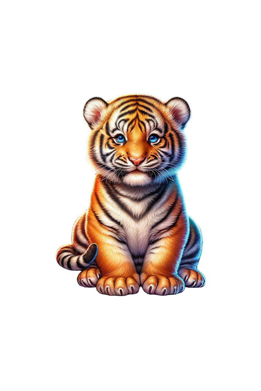 Cute Tiger Clipart, Animals Clipart Sublimation (3487776)