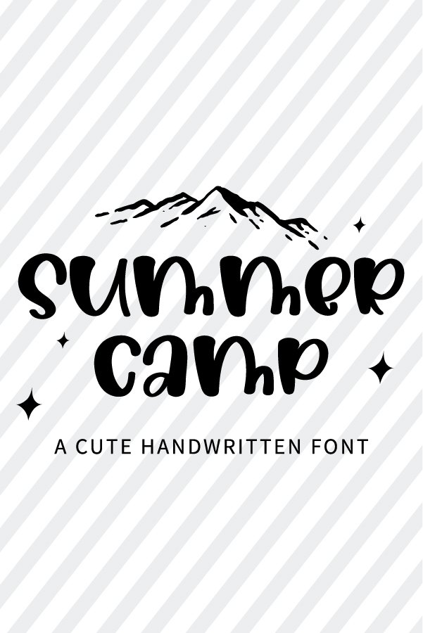 Summer Camp - A cute handwritten font
