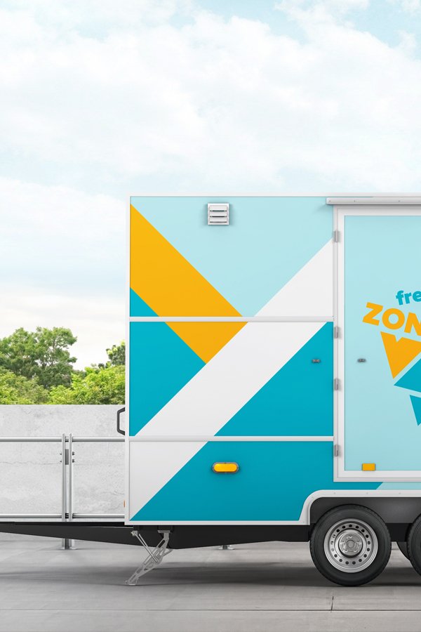 Trailer Wagon Mockup