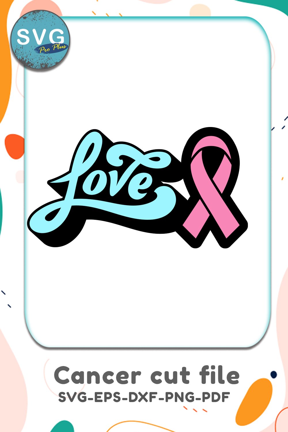 Breast cancer svg, Love Pink cancer ribbon svg (2466091)