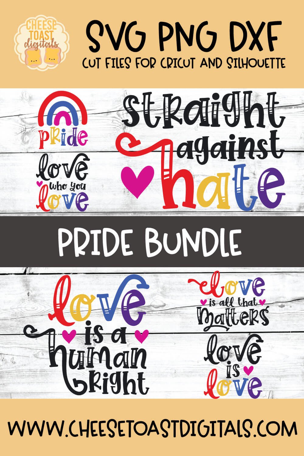 Pride SVG Bundle | LGBT Awareness Quotes