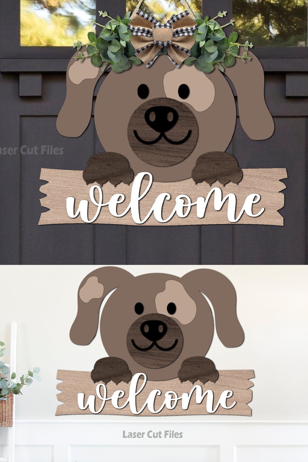 Dog SVG Laser Cut Files | Pet Svg | Welcome Sign SVG