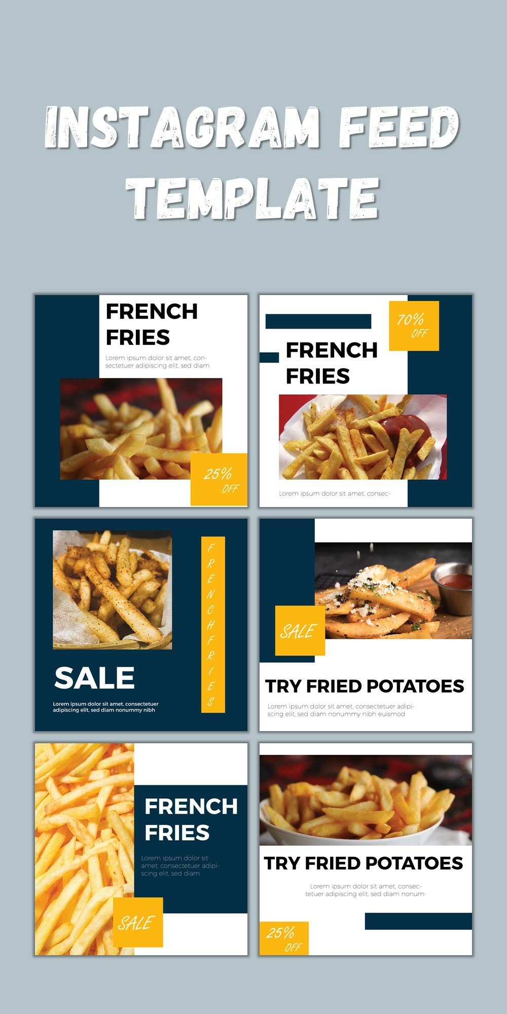Template Instagram Business - French Fries #1