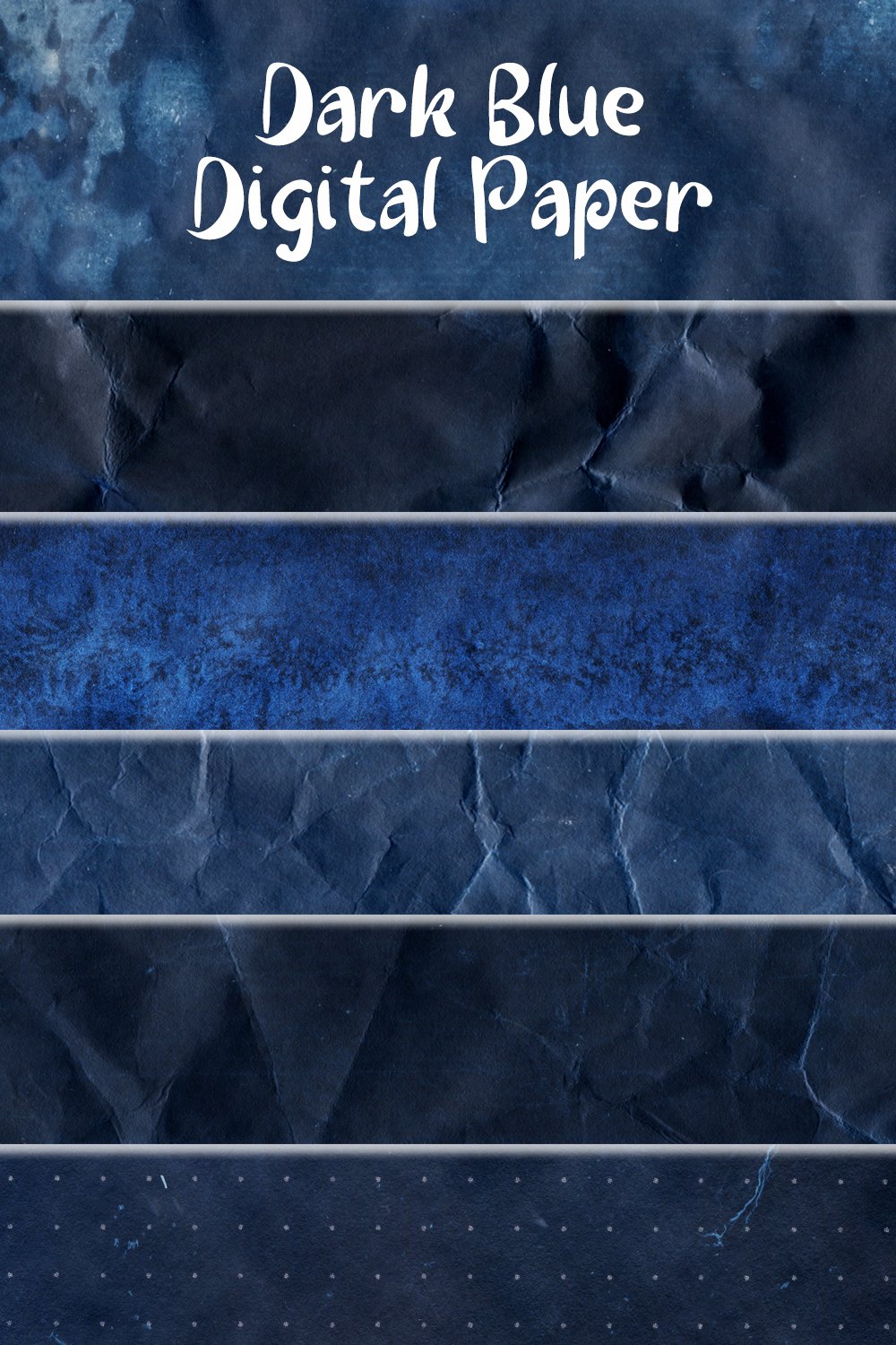 12 Dark Blue Texture Digital Paper
