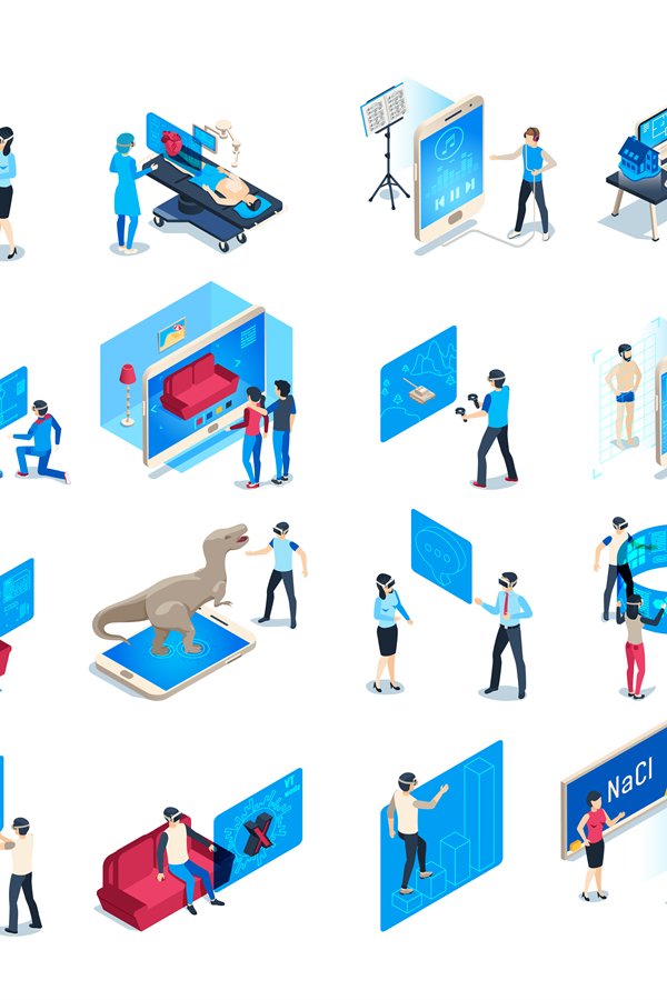 Virtual reality device. Isometric immersion training experie