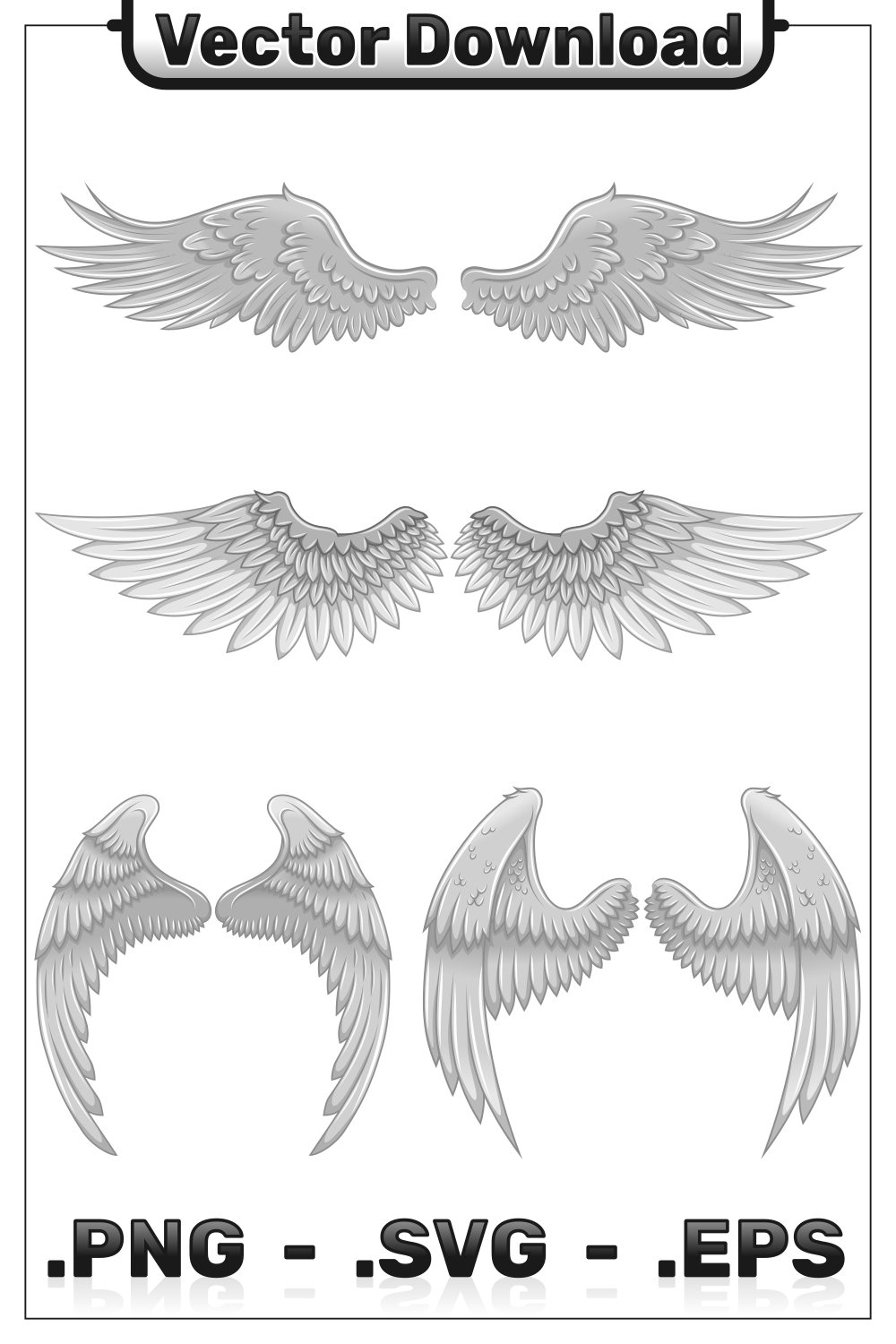 Angel Wings Vector Design