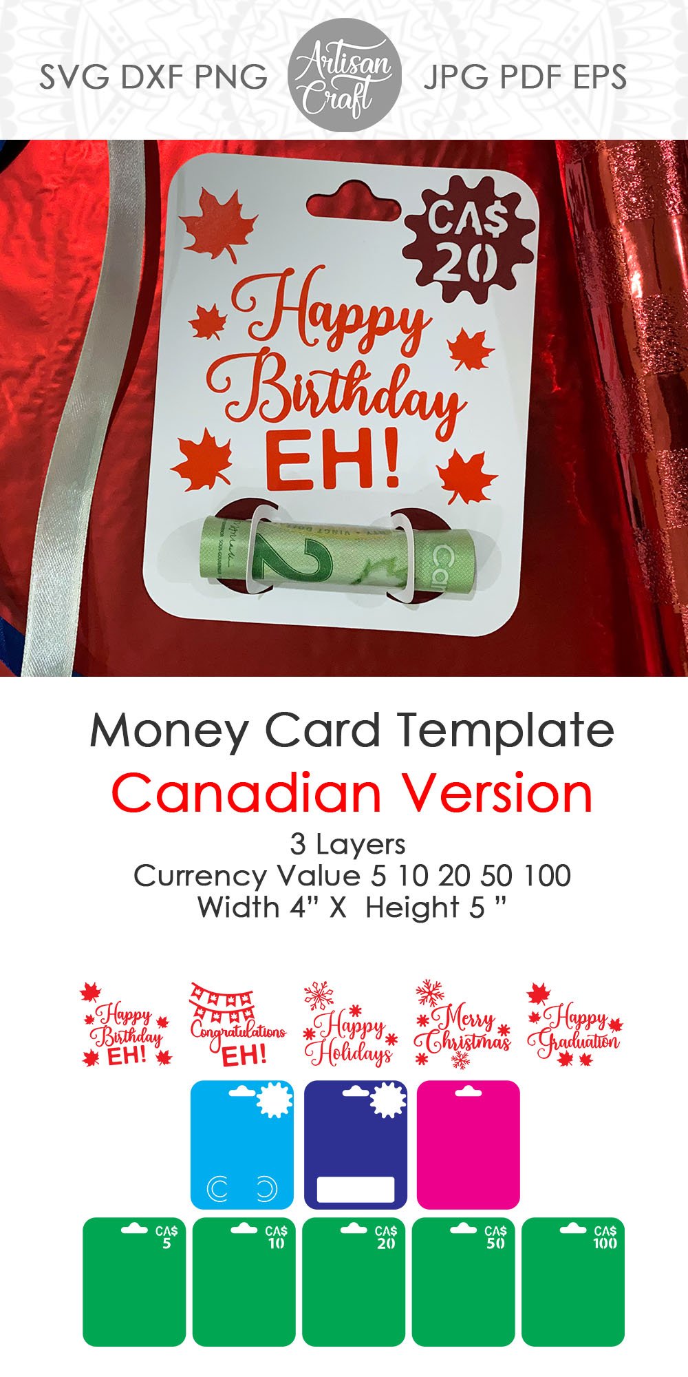 money holder card svg Canada