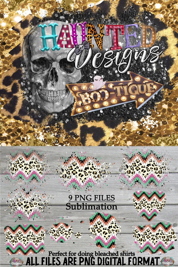 Tribal Cheetah Bleach Patches Sublimation Bundle (1278607)