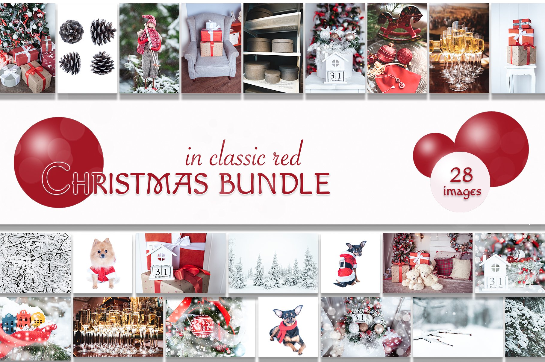 Christmas/Winter Bundle in red