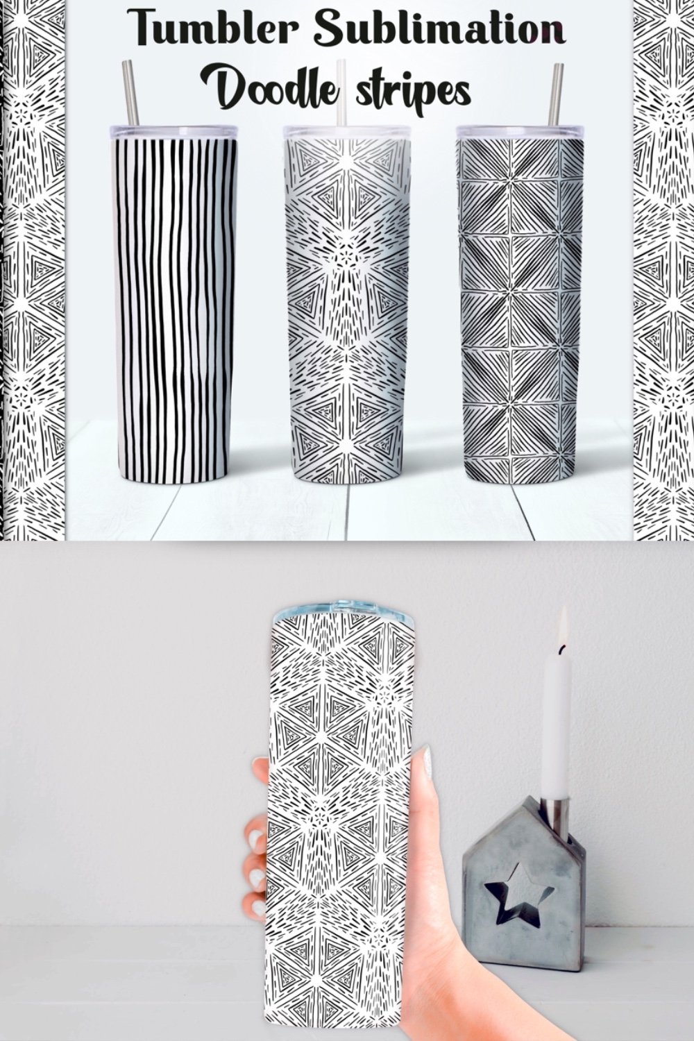 Tumbler Tapered oil abstract sublimation craft