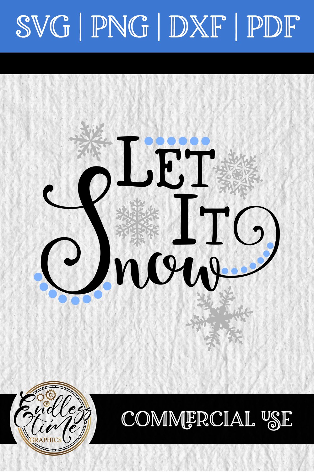 Let it Snow | A Christmas SVG Cut File