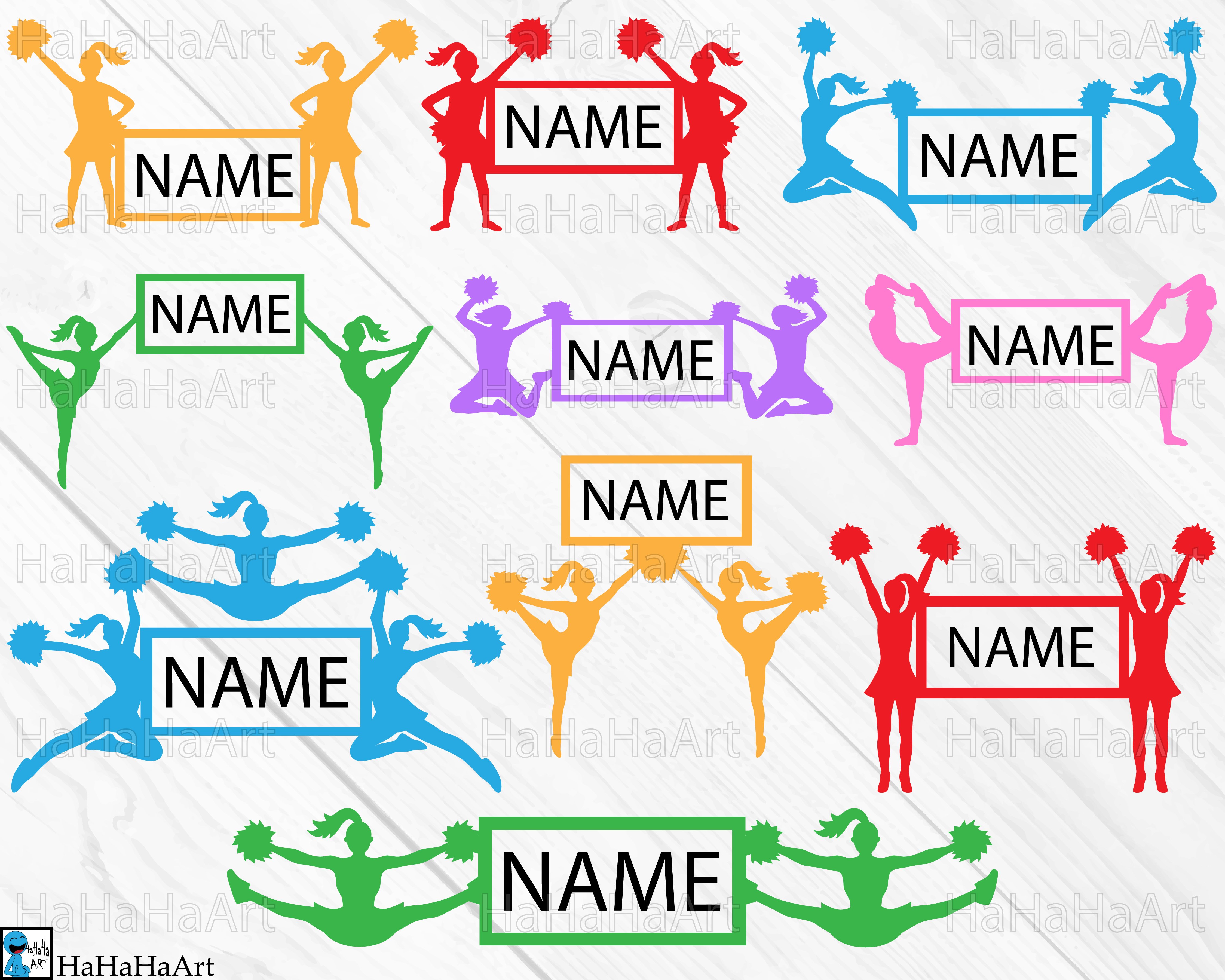 Split Cheer Designs - Clip art / Cutting Files (1054130)