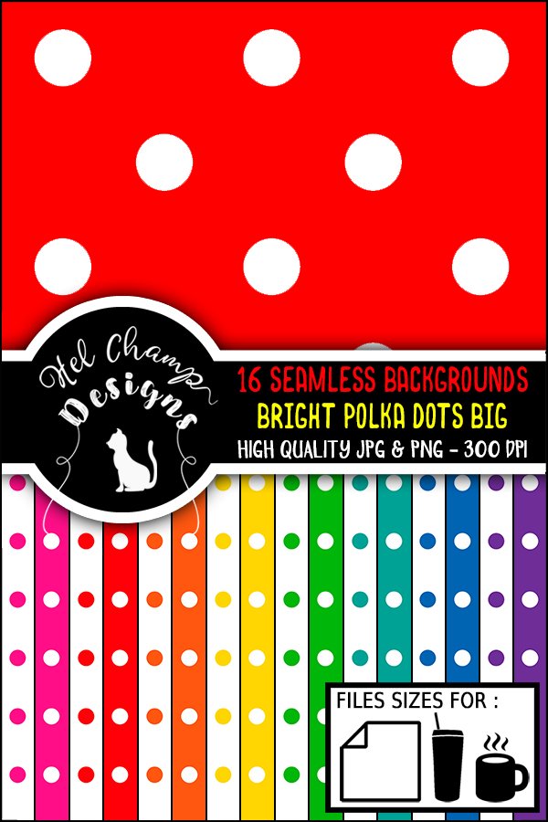 Big Polka Dots Bright | Papers | Patterns | (481718)