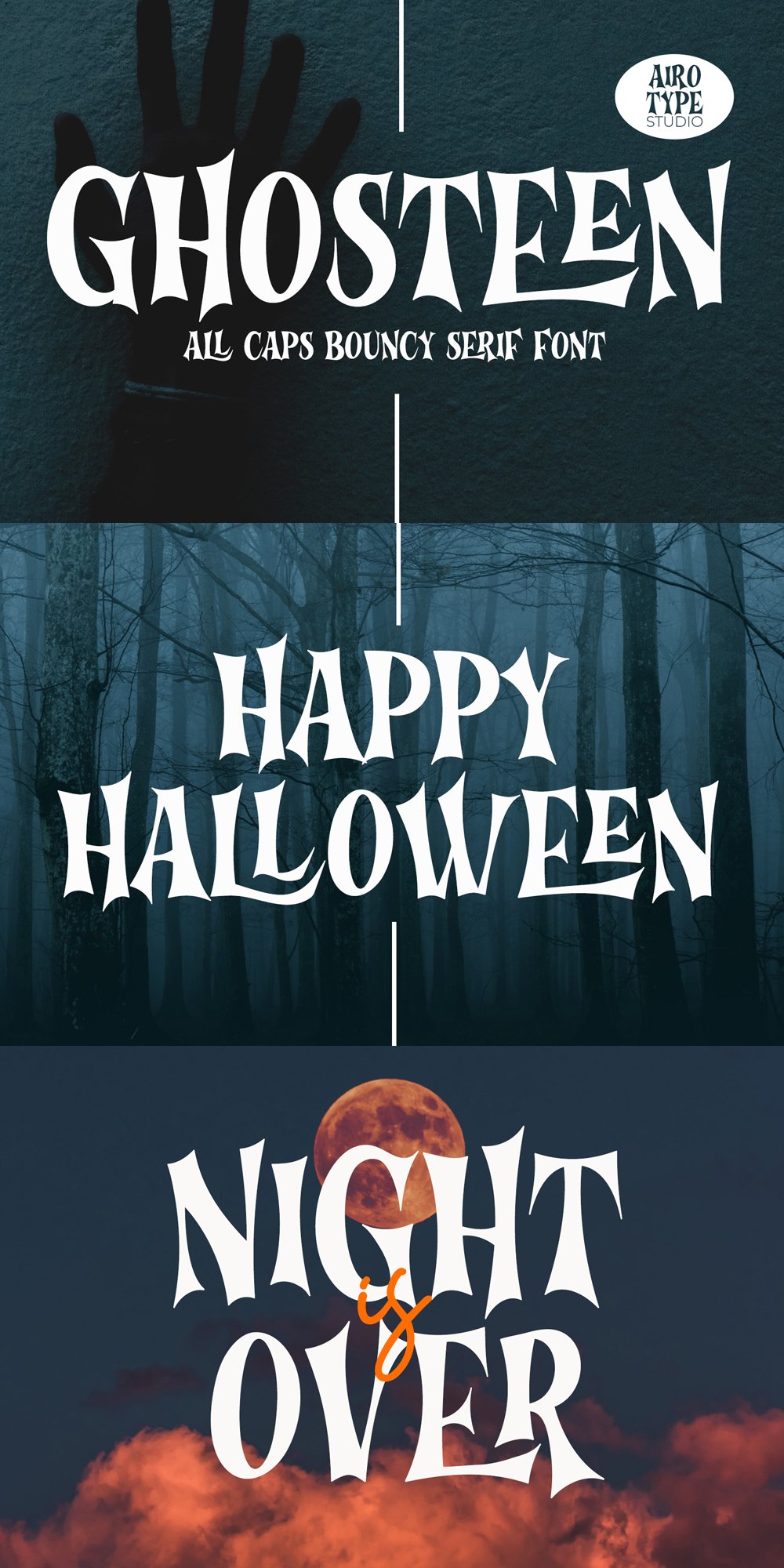 Ghosteen - Halloween Modern Serif All Caps
