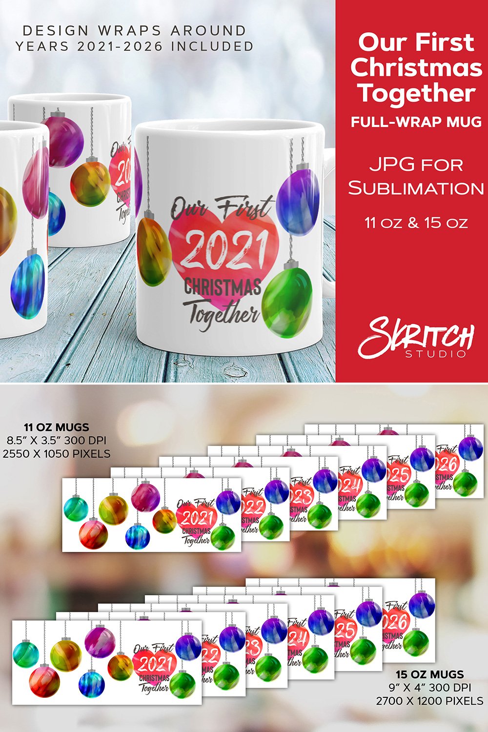 Our First Christmas Together Sublimation Mug