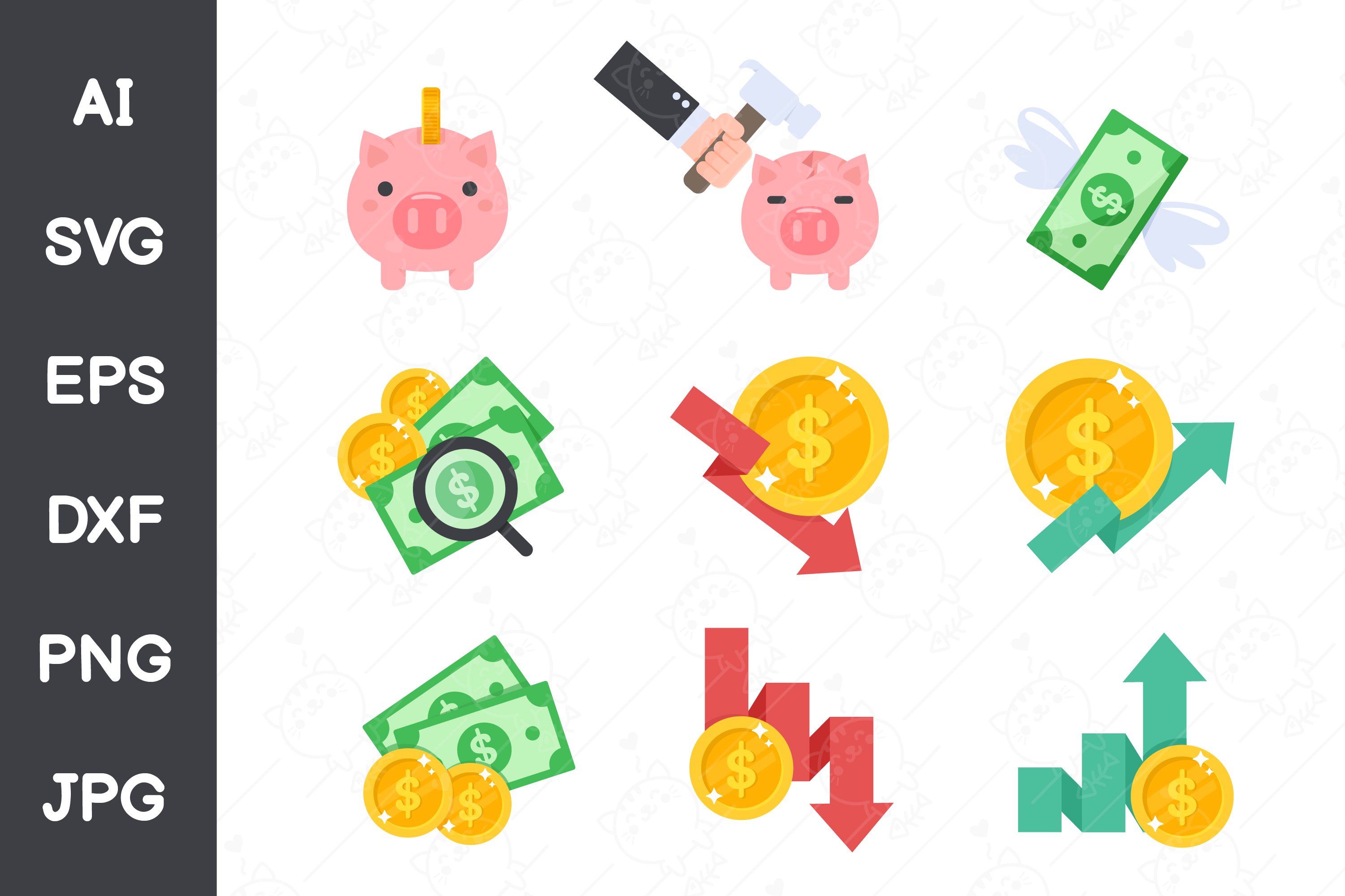 Investment icon. Managing your finances. svg file. (963367)