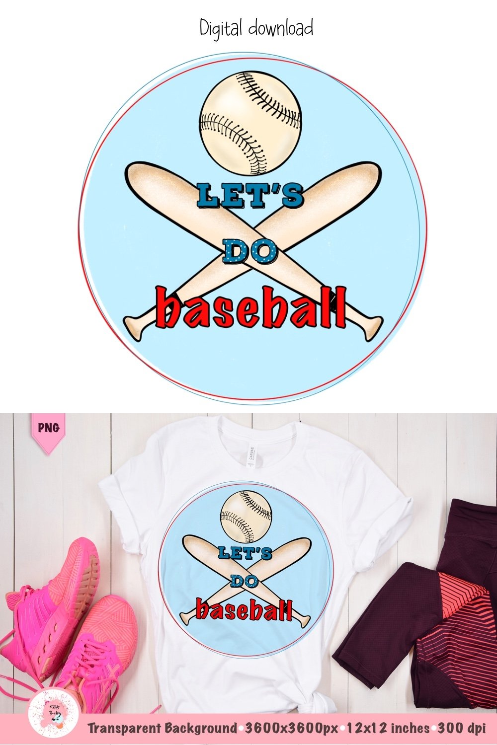 Baseball Sublimation Bundle PNG