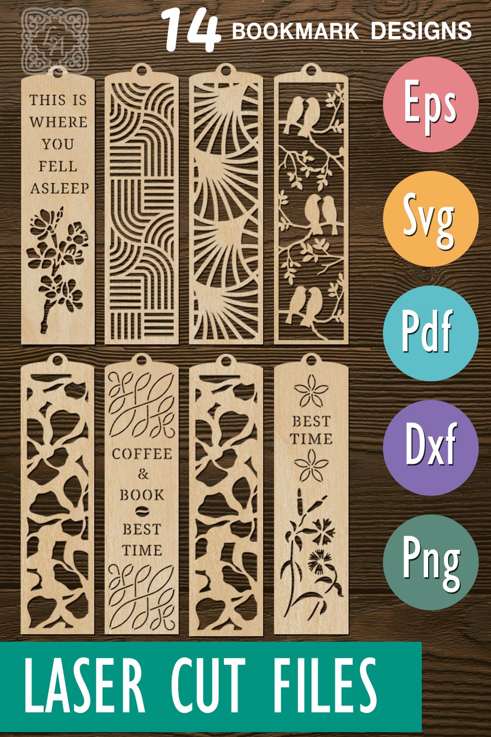 Bookmark Laser Cut SVG |Bookmark Template