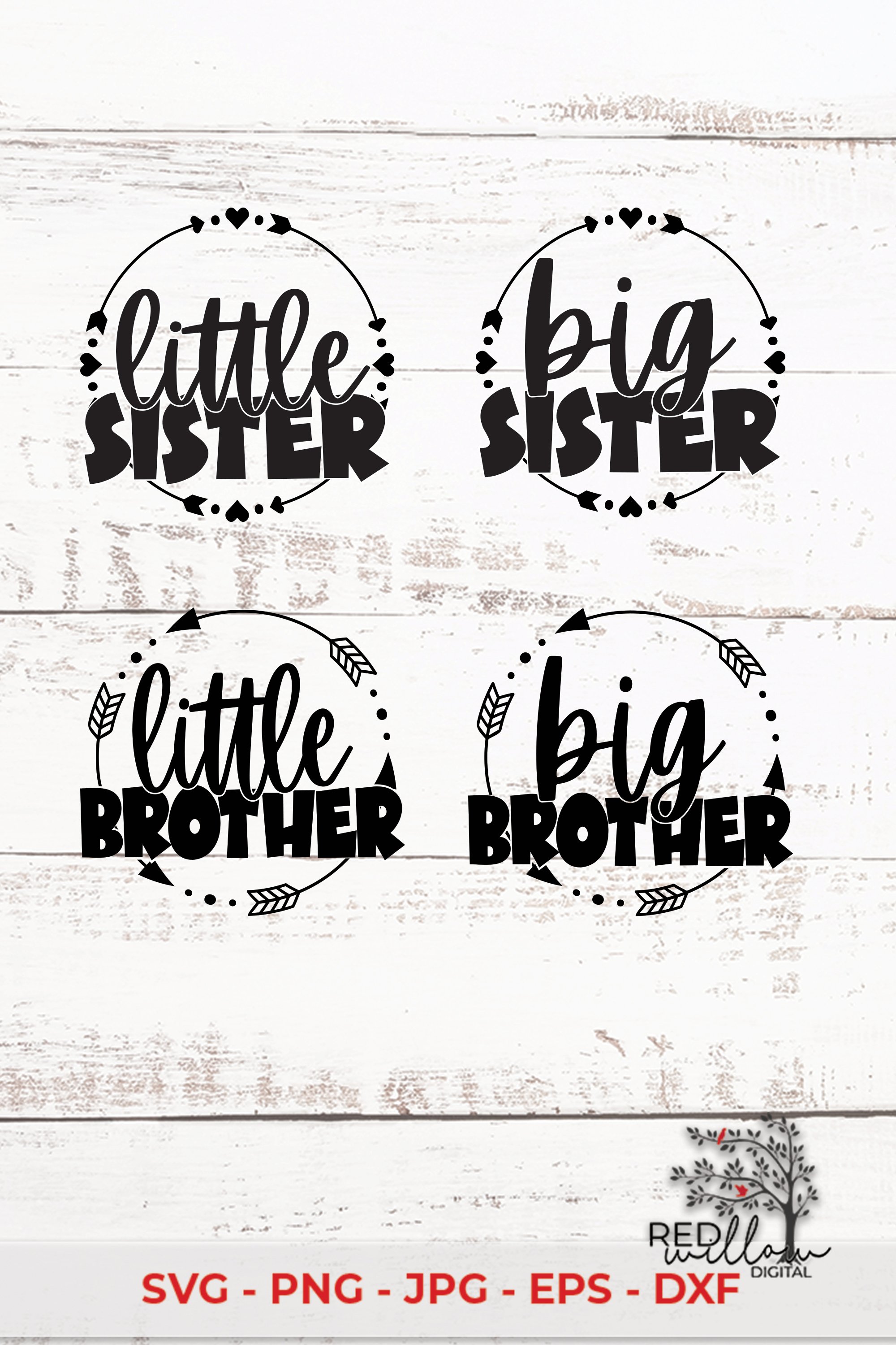 Siblings SVG Bundle | Matching Family Design