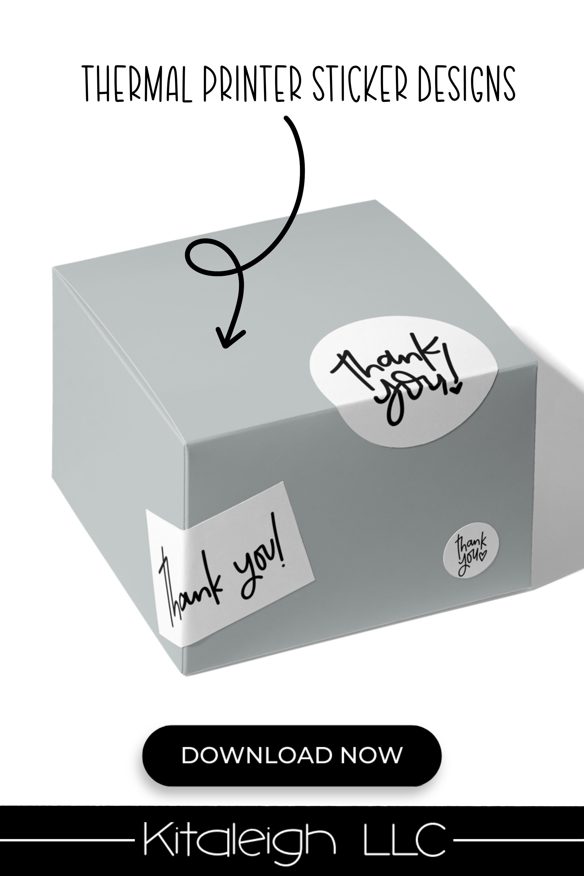 Thank you Thermal Printer Stickers Bundle