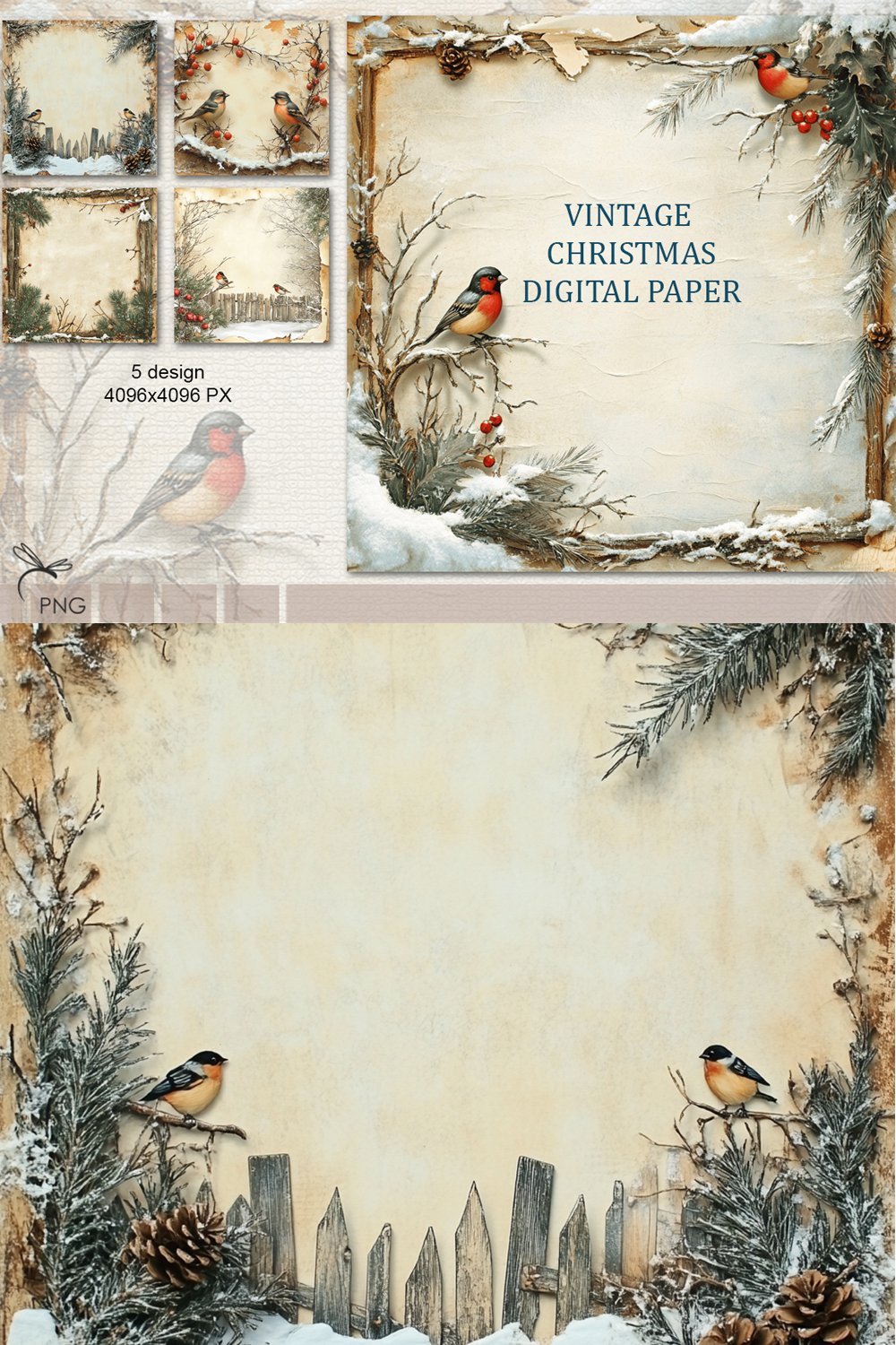 Christmas digital paper, Christmas background (4922982)