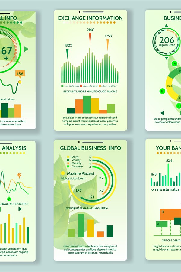 Ecology app mobile dashboard