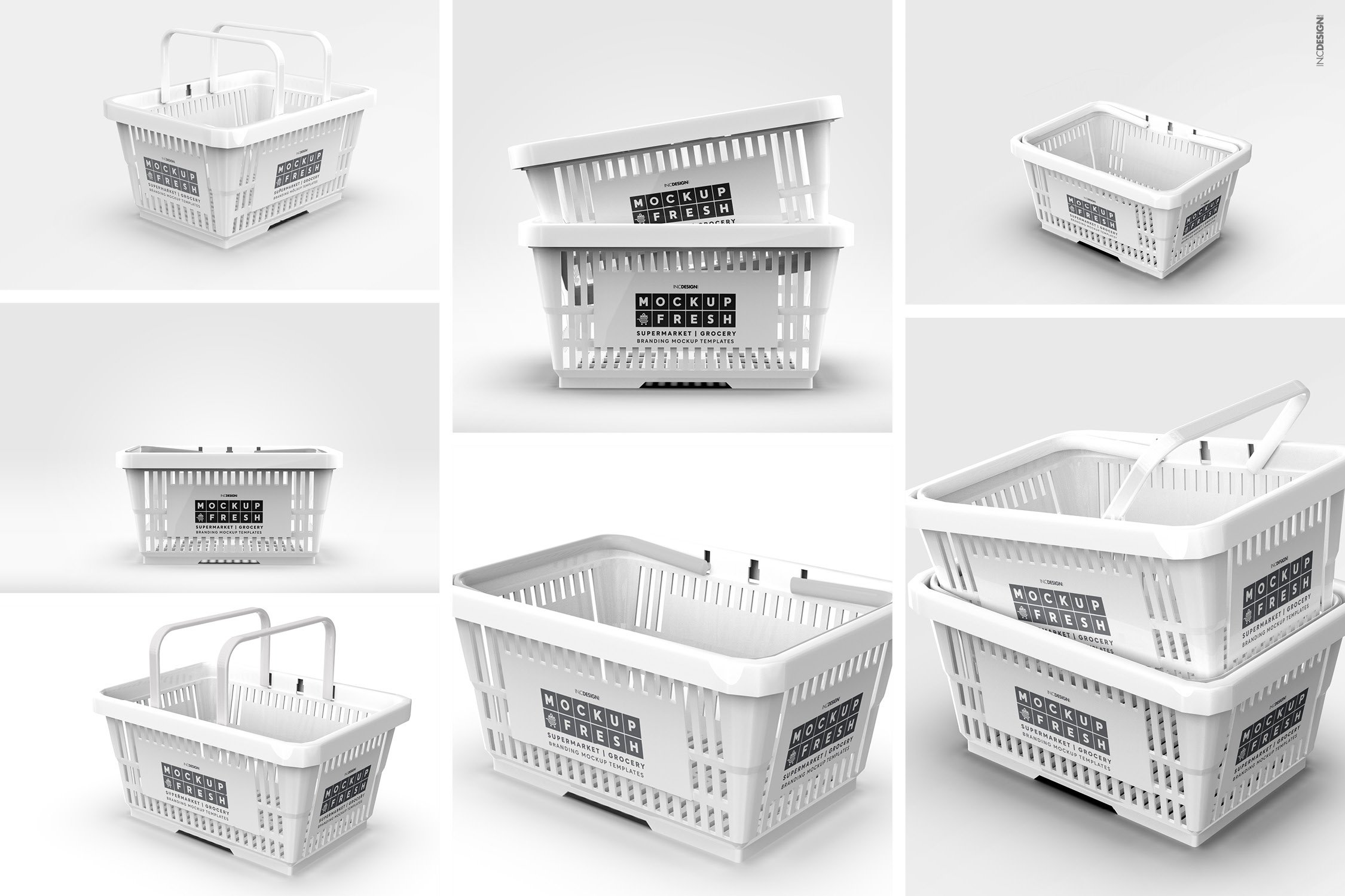 Shopping Basket Branding Mockup