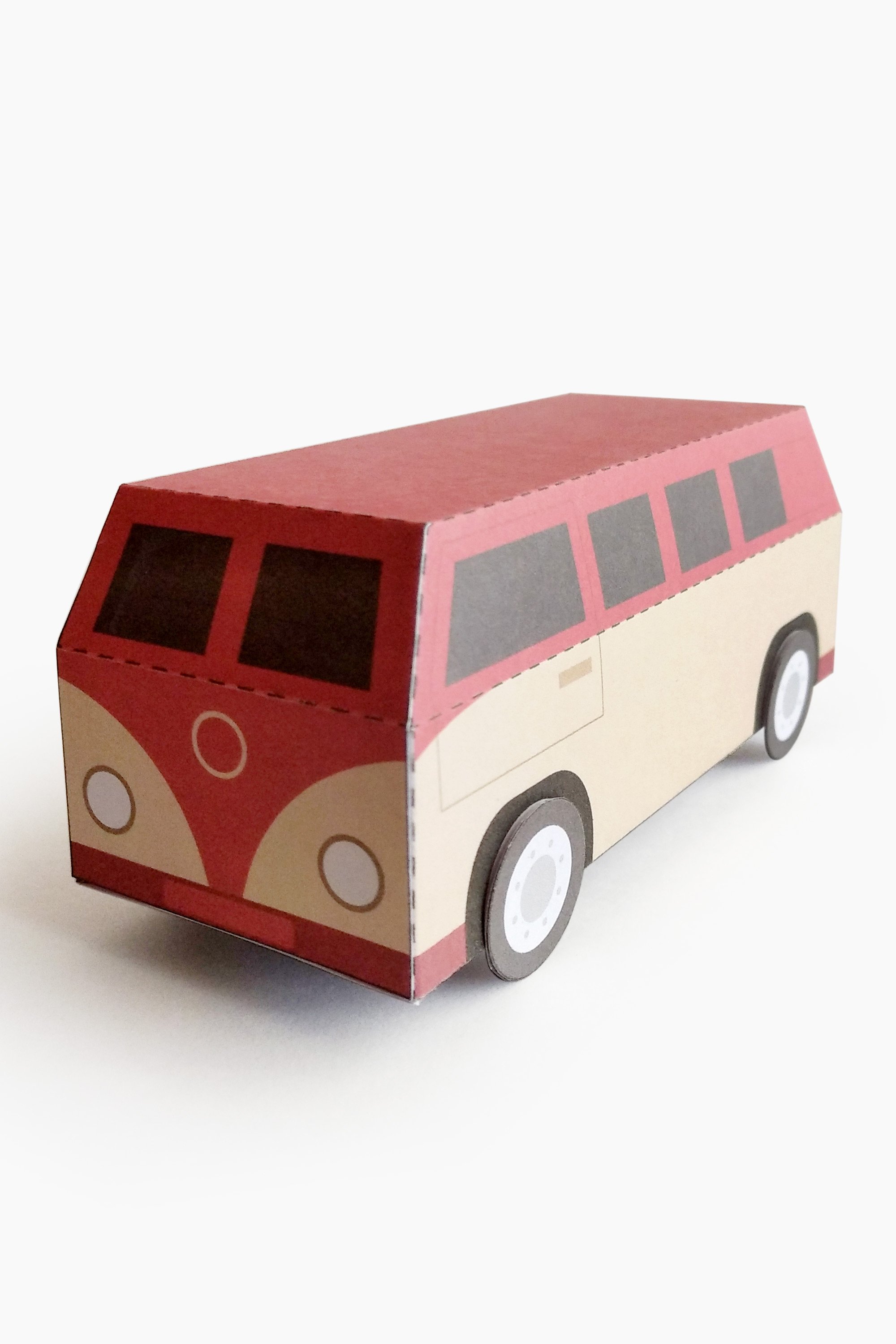 BUS Type D. Paper Toy / Gift Box