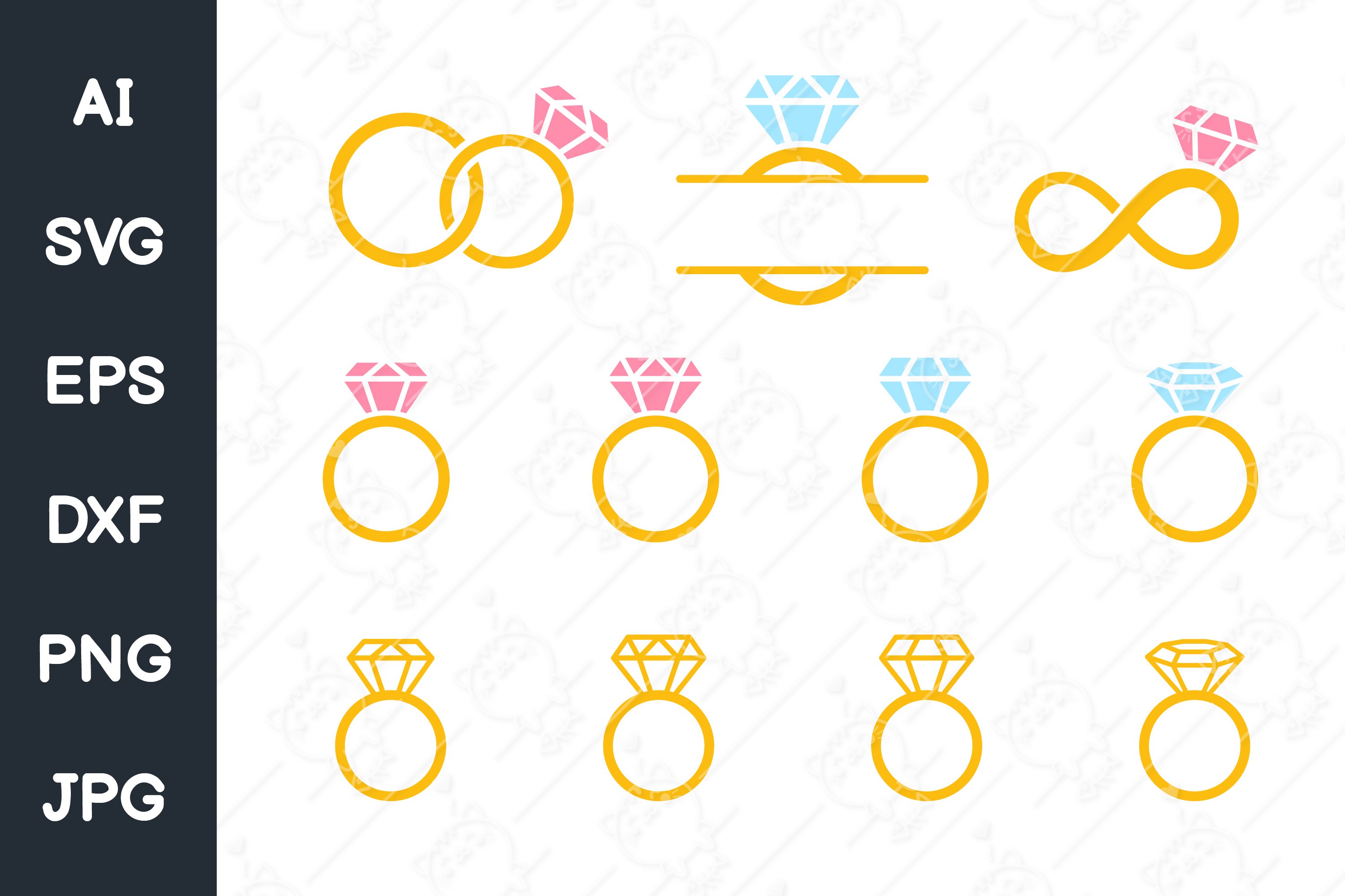 Diamond Ring SVG | Wedding Ring|Digital Download