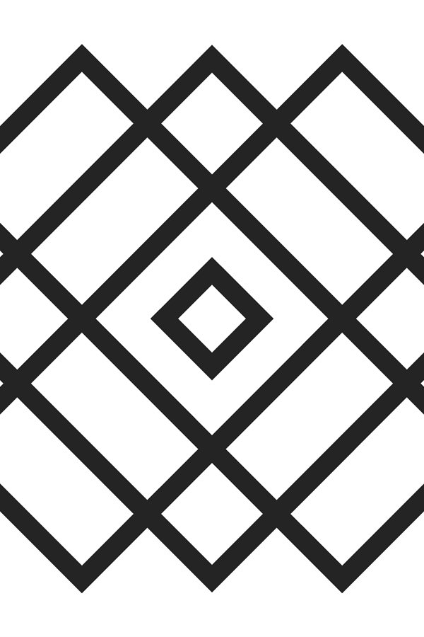 Geometric linear vintage divider, modern divide shape