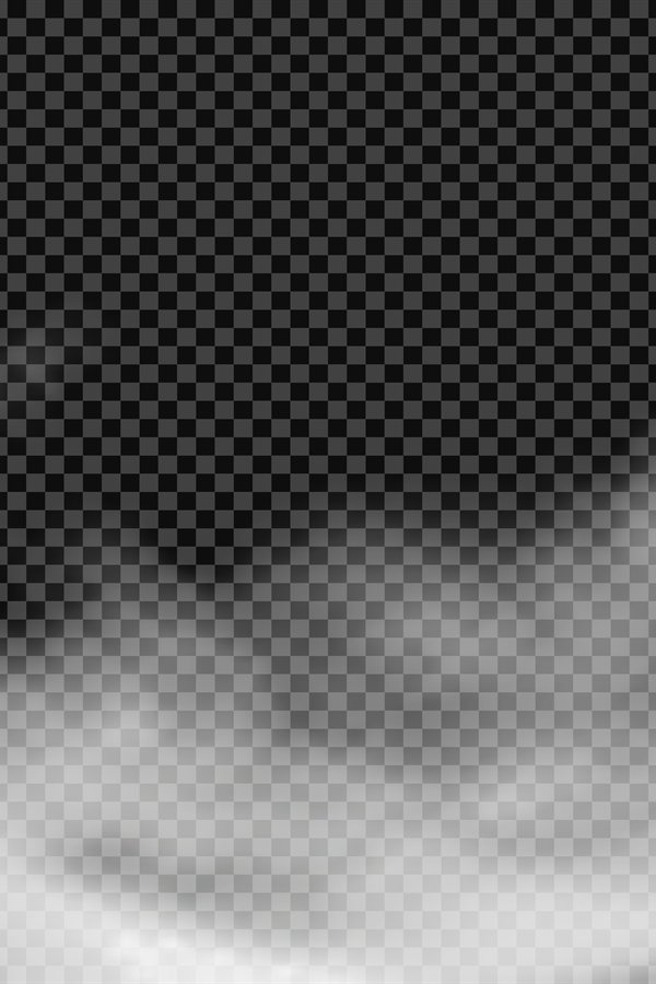 Mist on transparent baclground