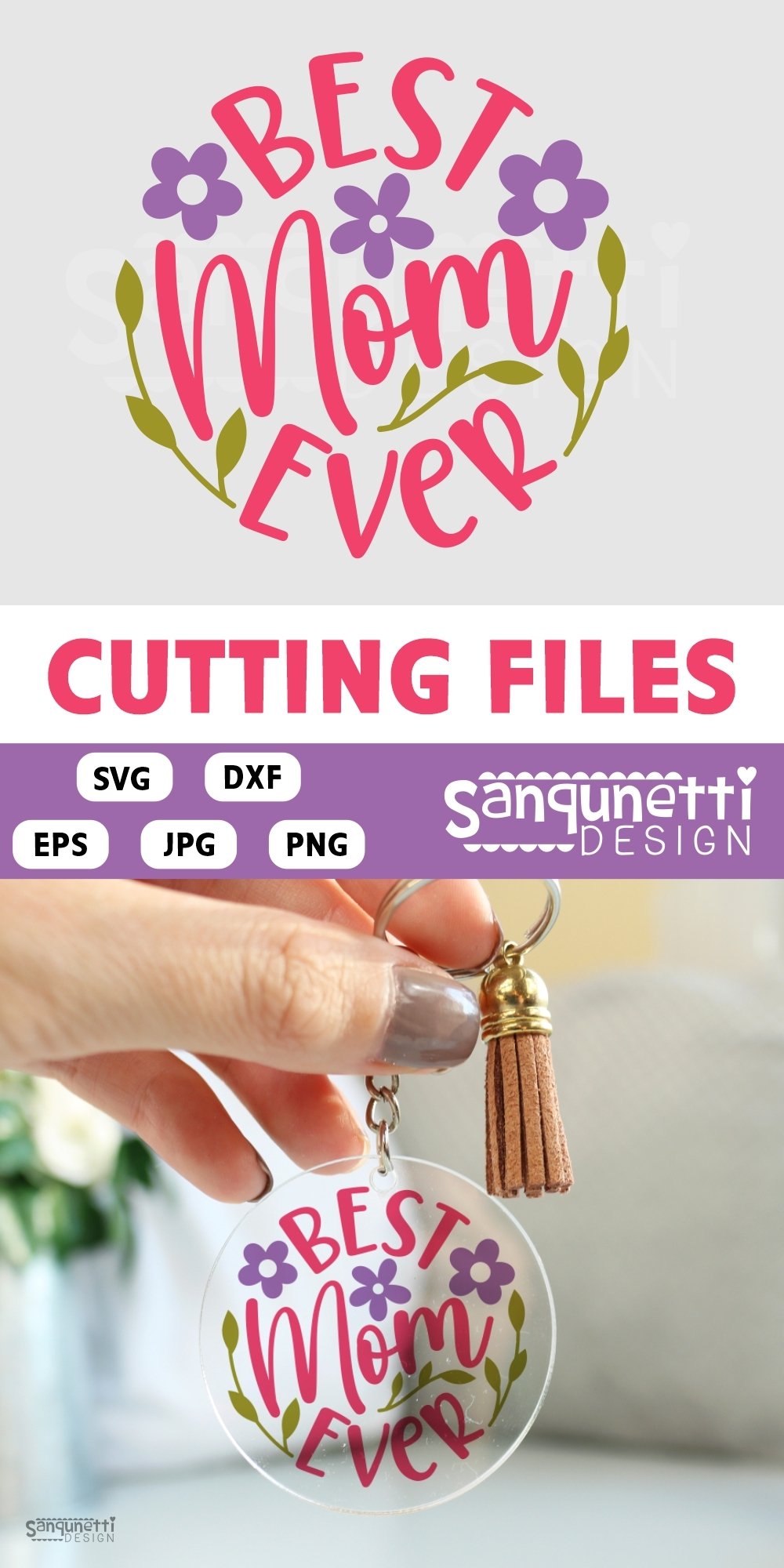 Best Mom Ever Keychain| Mom appreciation svg