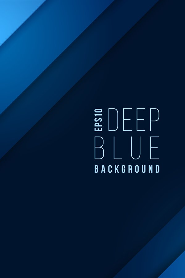 Business vector template layout with overlapping blue paper