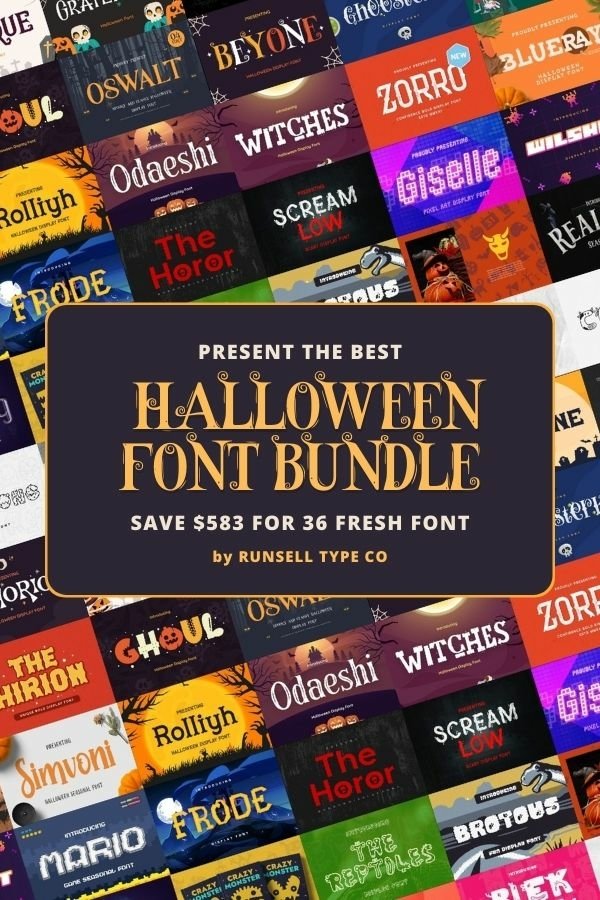 The Best Halloween Font Bundle 2021