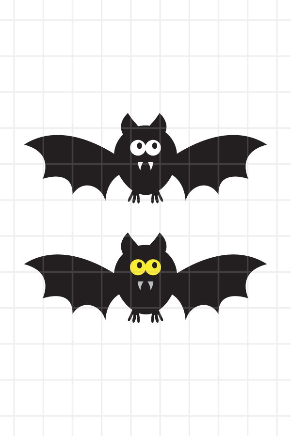 Cute Bat SVG for Halloween design, Cut File for Cricut