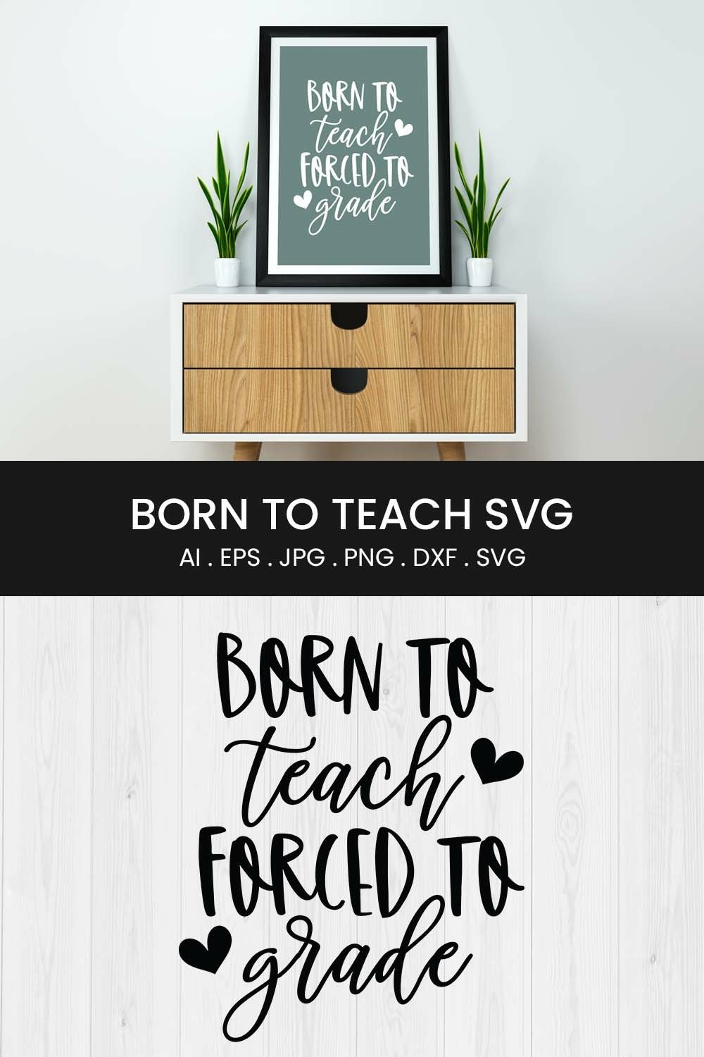 Born to Teach SVG | Teacher Quote SVG