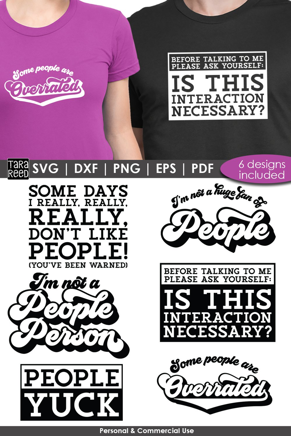 Not a People Person - Sarcastic SVG and Cut Files