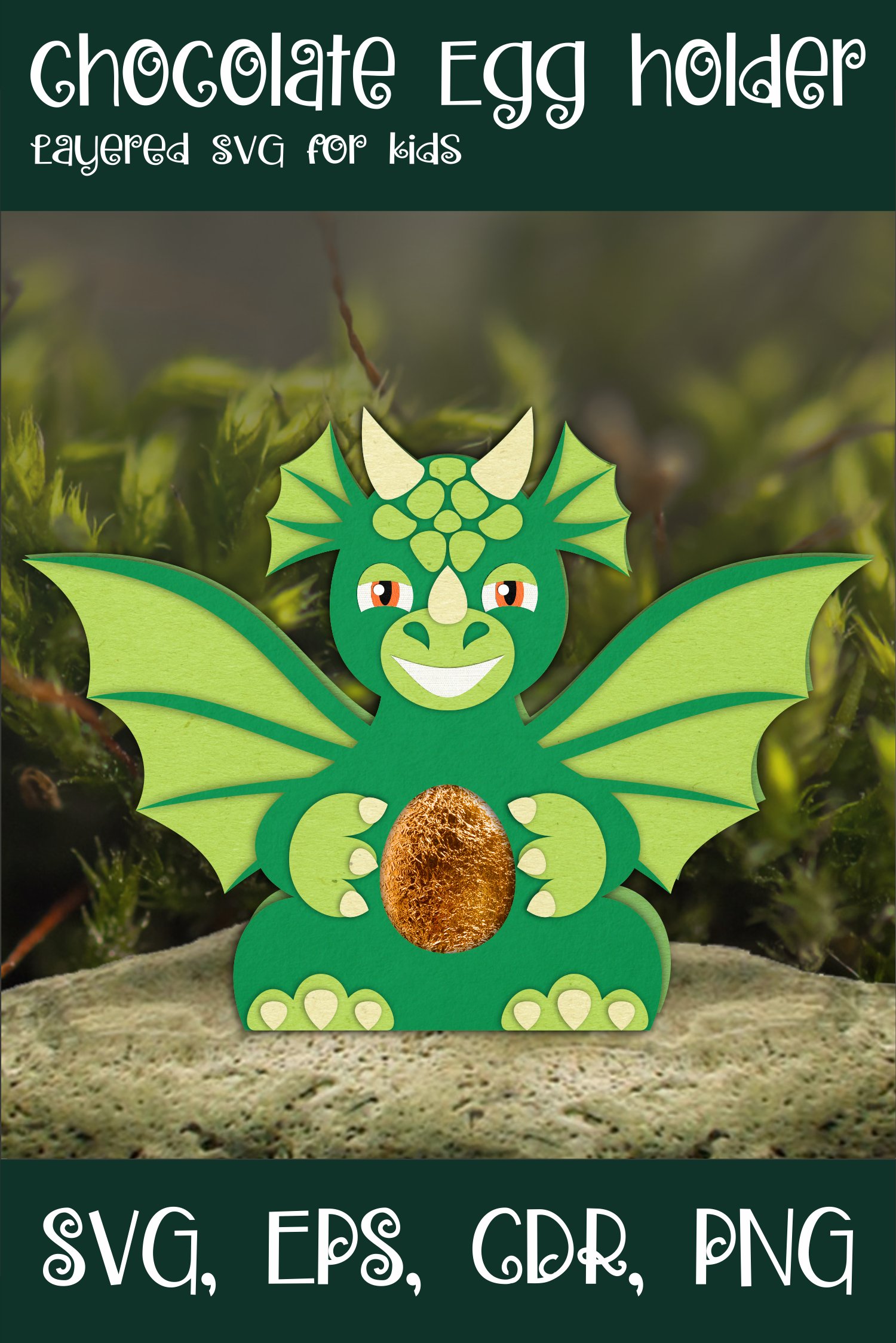 Dragon Easter Egg Holder Template