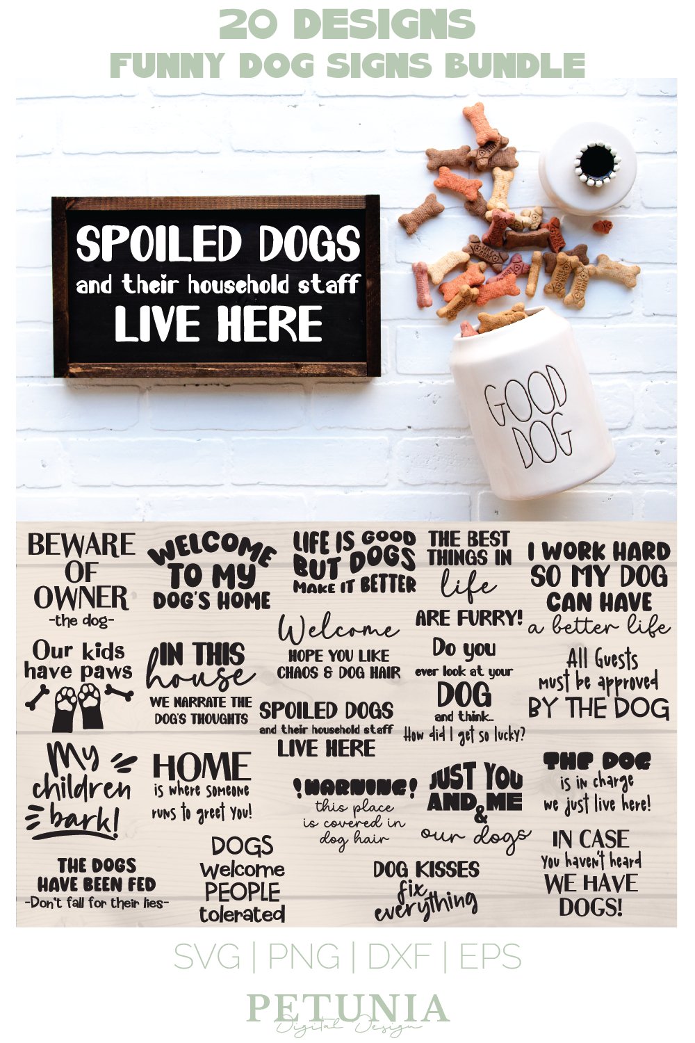 Funny Dog Signs SVG Bundle | Funny Dog SVG