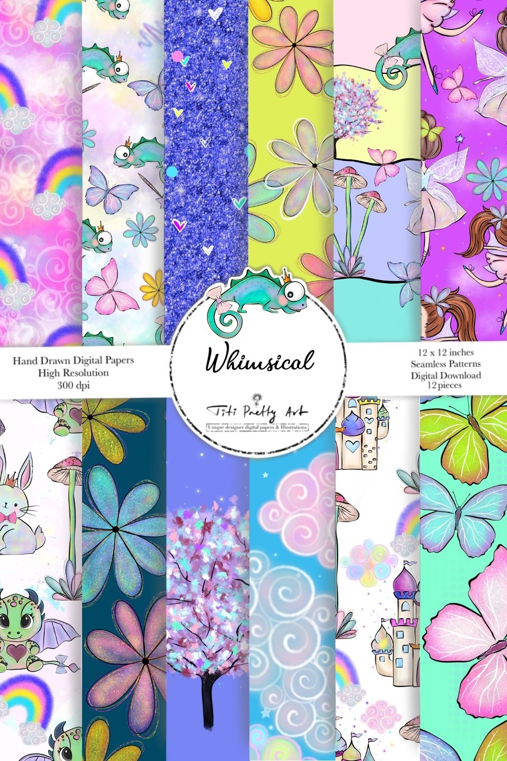 Whimsical Patterns With Fairy Tale Illustrations