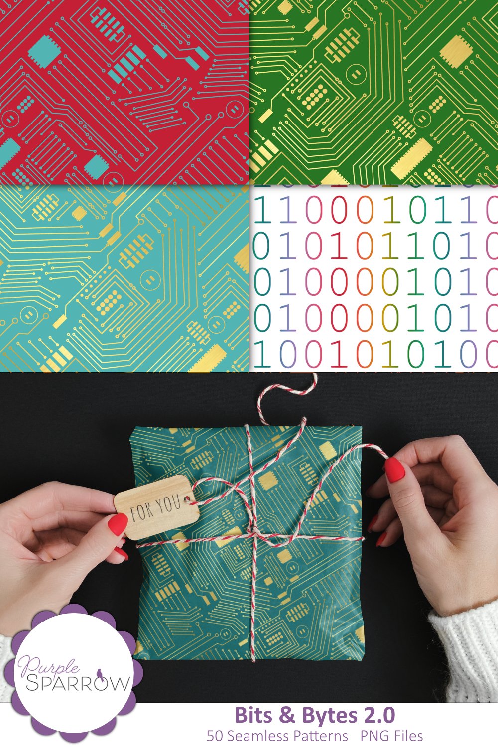 Bits & Bytes 2.0 Seamless Patterns