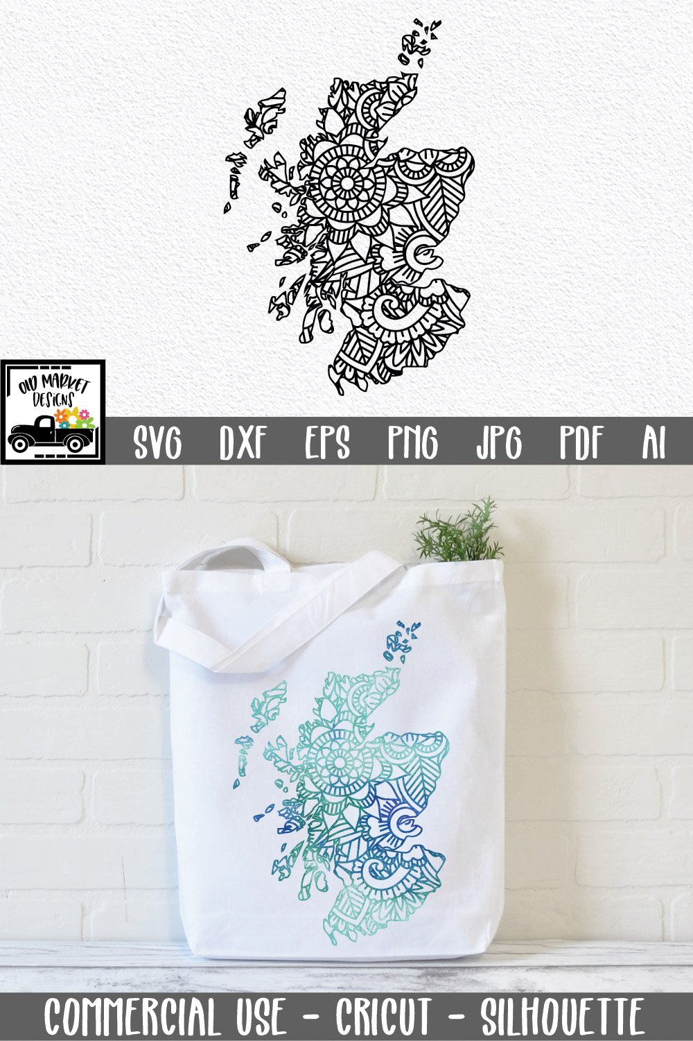 Scotland SVG File - Scotland Mandala Design (1180948)