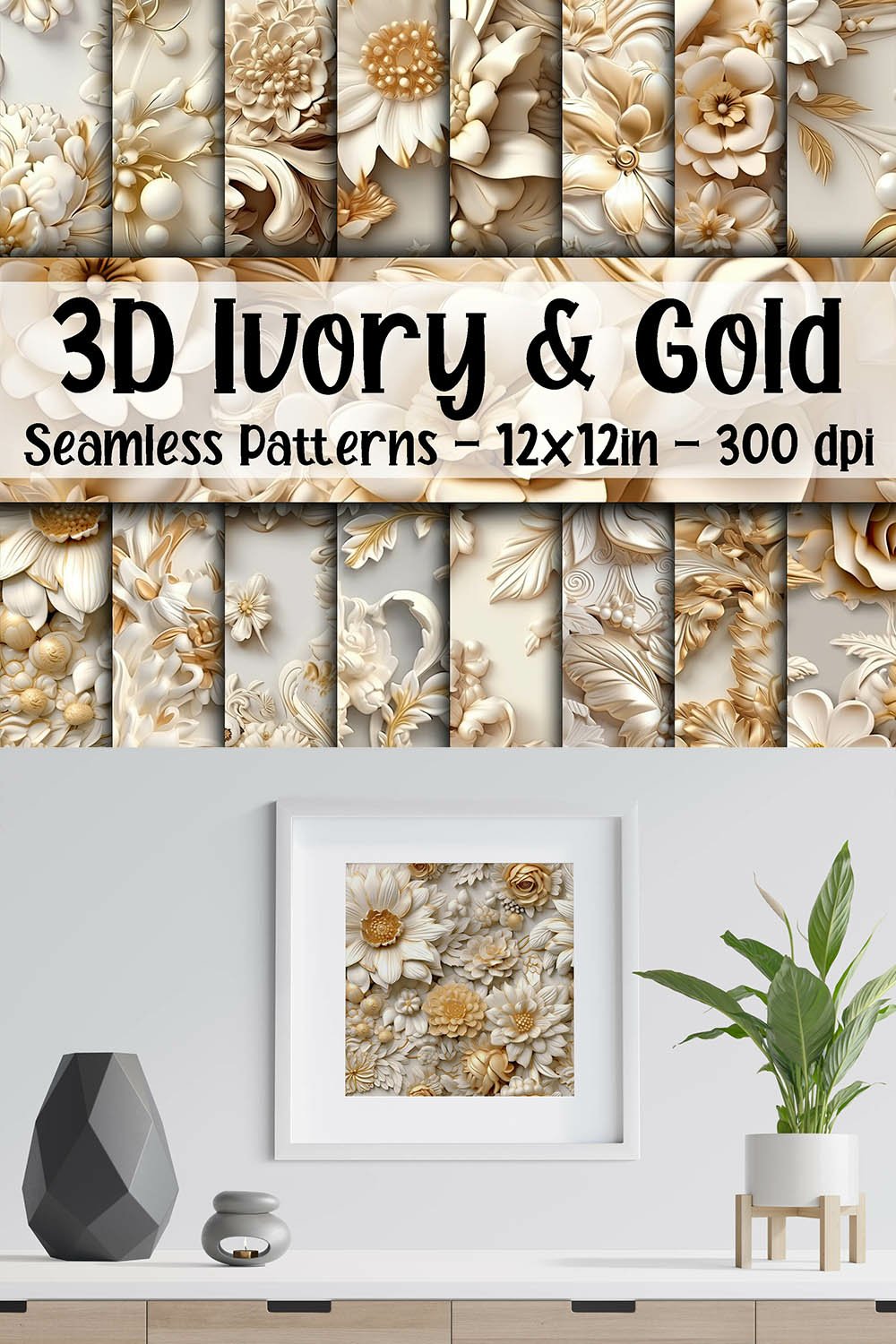 Seamless Cherry Blossoms Digital Paper