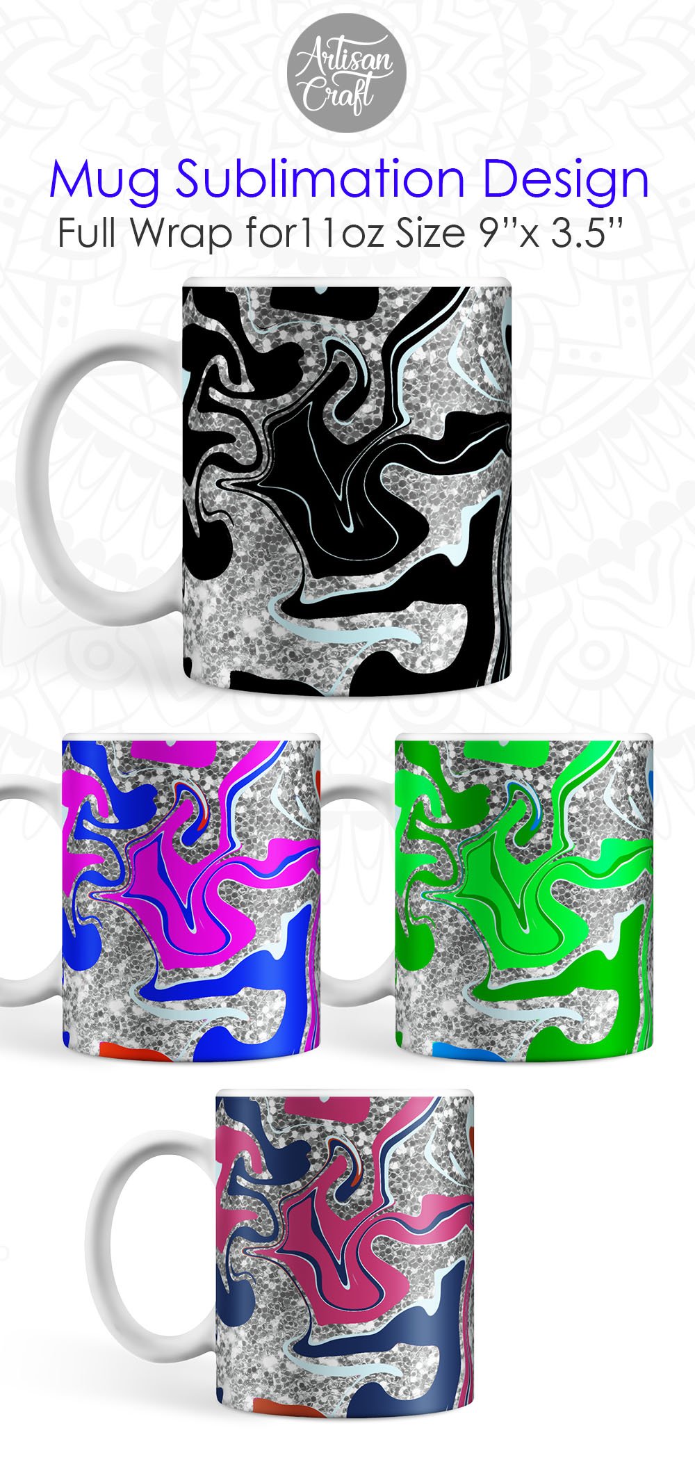 coffee cup sublimation design